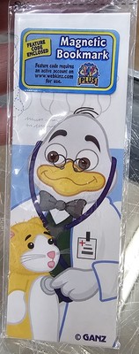 Webkinz Doctor Early 2000s Magnetic Bookmark New With Code H306 Comb ...