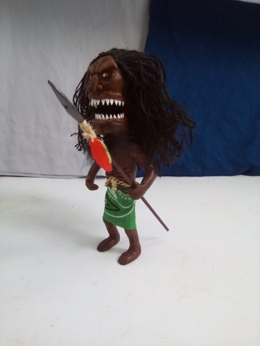 Trilogy of Terror Zuni doll 8 inches with scroll | eBay