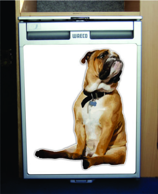 Waeco CRX50 Vinyl Fridge Sticker Wrap Print - Bruce The Bulldog | eBay UK