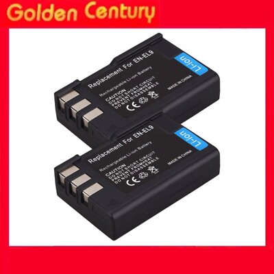 2x High Quality Battery FOR Nikon EN-EL9 EN-EL9a D5000 D3000 D40 D40X ...