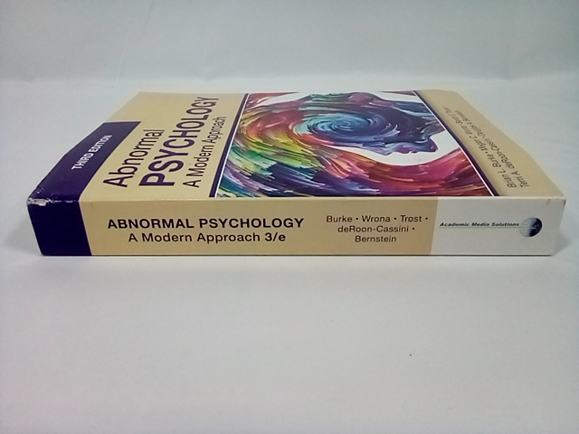 ABNORMAL PSYCHOLOGY: a Modern Approach, Third Edition (Paperback-4C) by ...