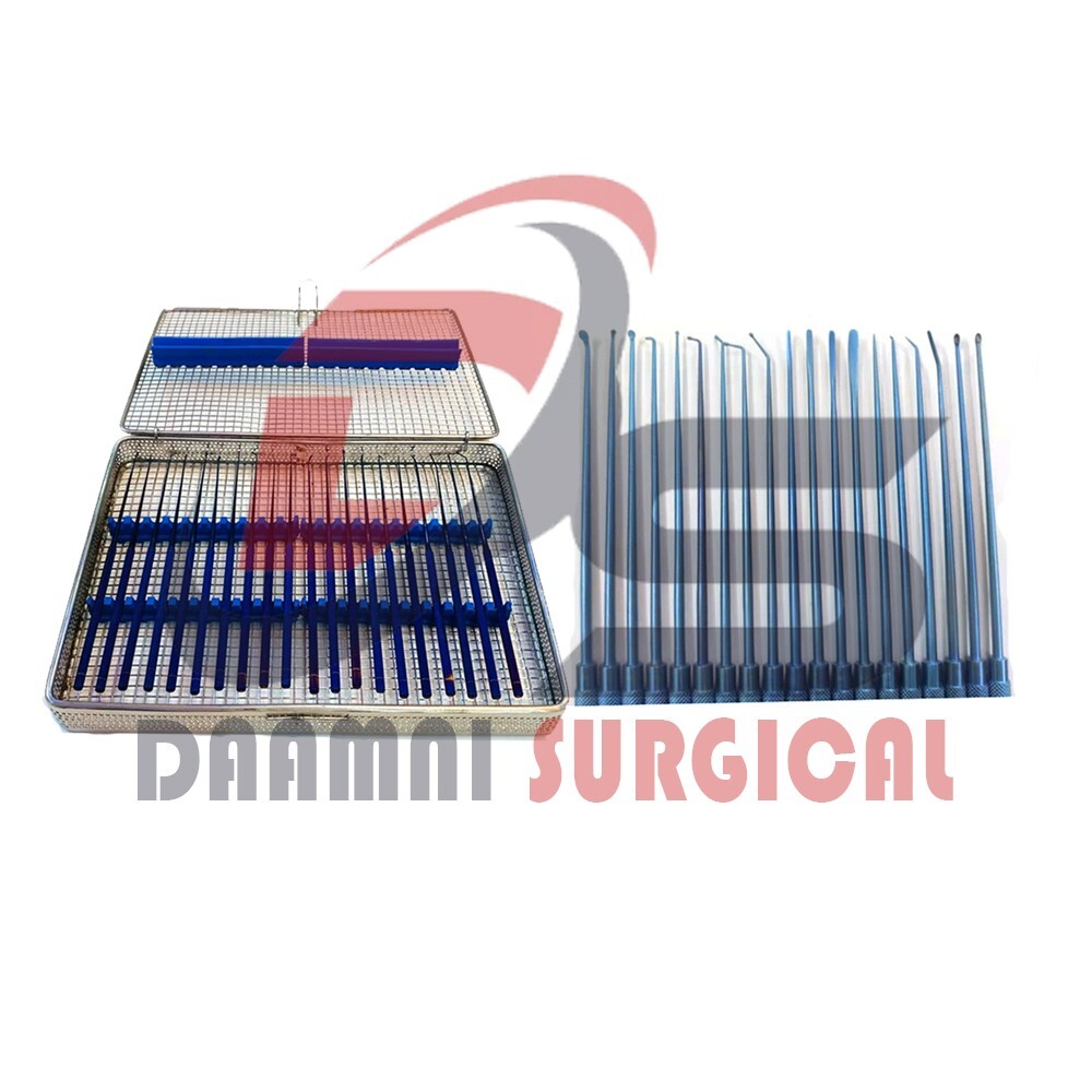 Rhoton Micro Dissector Expanded 20 PCs Set Titanium Coated In Steel Kit ...