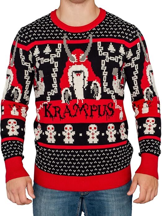 Ripple Junction Krampus Knit Ugly Christmas Sweater Fun Holiday Cosplay ...