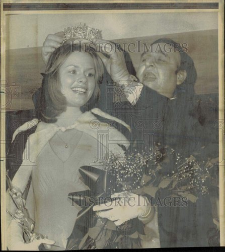 1975 Press Photo Miss Illinois County Fair Annette Unser and Robert ...