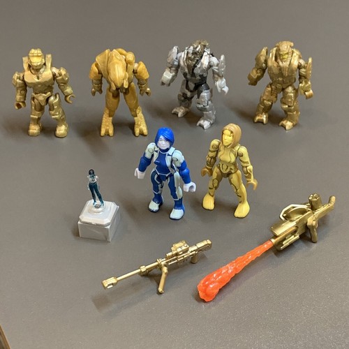 7X Mega Construx Halo 20th Anniversary Character Pack UNSC Spartan ...