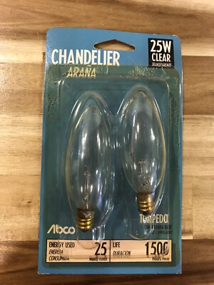 Abco 25 Watt Torpedo Clear Bulbs, 2-Pack | eBay