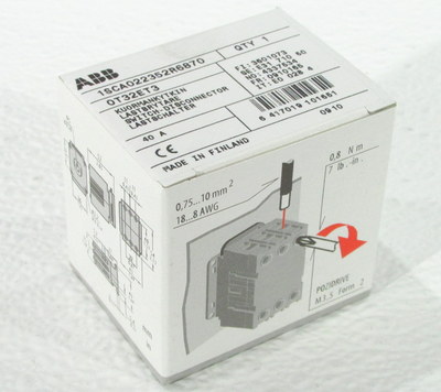 * ABB OT32ET3 DISCONNECT SWITCH 40A 3 POLE 690VAC | eBay