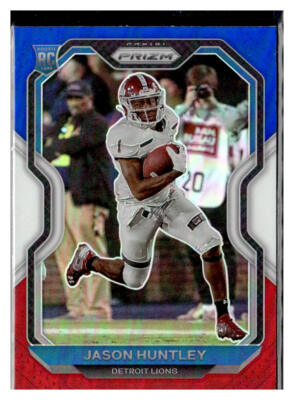 2020 Panini Prizm #360 Jason Huntley Red White Blue Prizm RC Lions | eBay