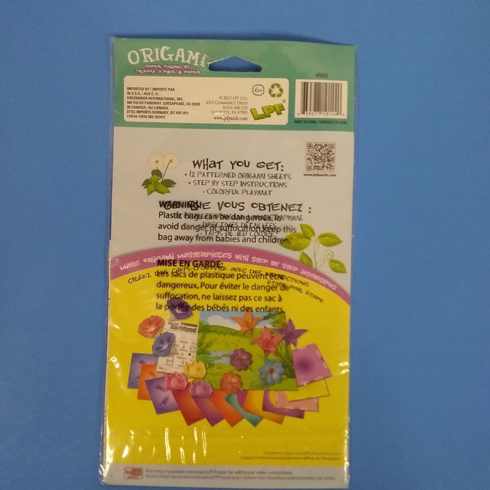 Origami FLOWERS Paper Folding Kit for Kids 6+ - Arts Crafts | eBay