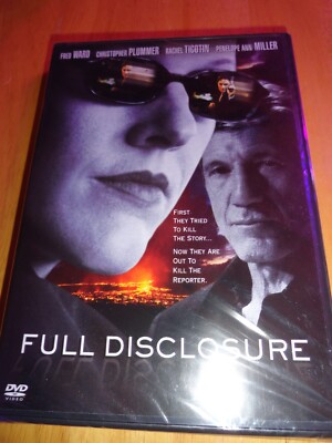 Full Disclosure (DVD, 200) New Sealed Crime Thriller Suspense ...
