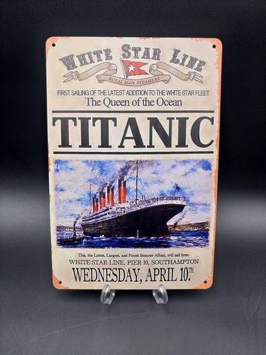 Repop Metal Titanic 11.75" High X 7.75" Wide | eBay