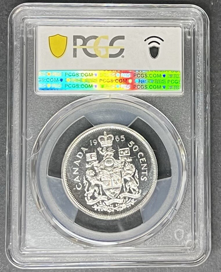 1965 Canada Fifty Cents 50c PCGS PL-66, Buy 3 Items, Get $5 Off!! | eBay