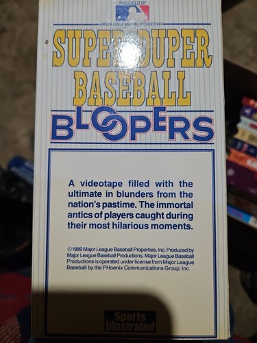 Super Duper Baseball Bloopers VHS 1989 MLB Sports Illustrated Video | eBay