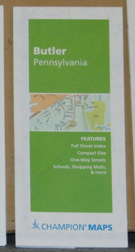 2008 Champion Street Map of Butler, Pennsylvania | eBay