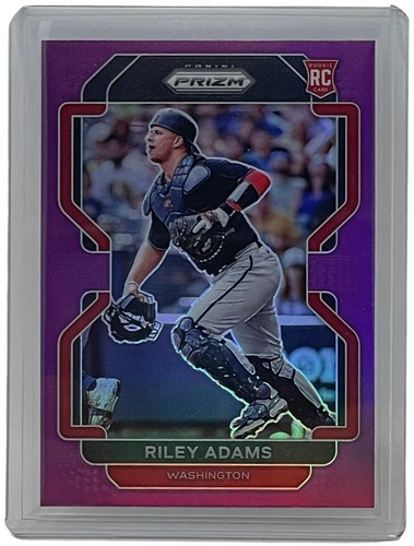 Riley Adams 2022 Panini Prizm Purple Prizm Parallel Washington ...