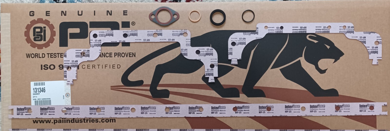 Cummins NT855 / N14 Oil Pan Gasket Kit Ref # 3049408 3099083 157551 ...