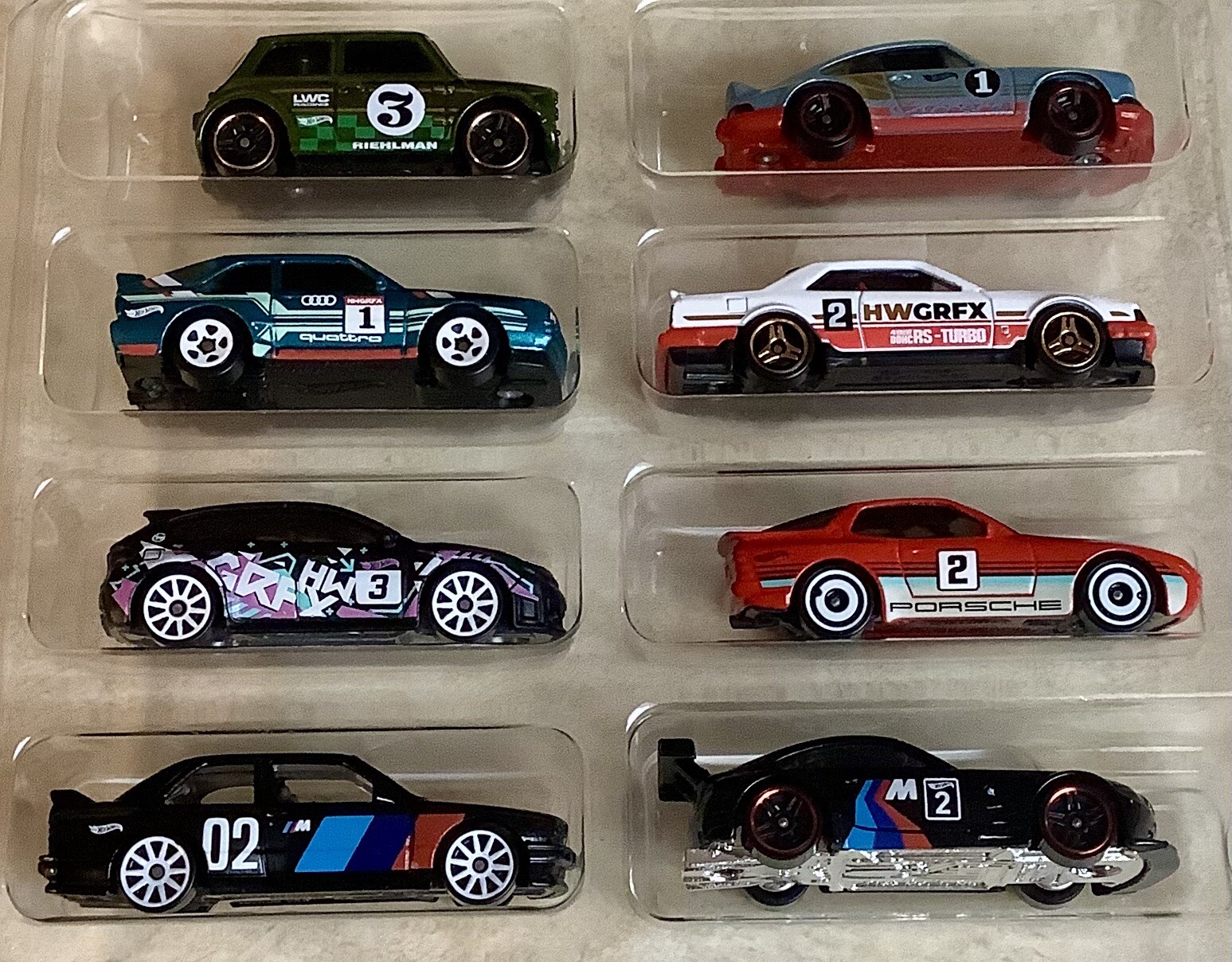 Hot Wheels All Mystery Models Custom 8 Multipack Porsche Skyline Mini ...