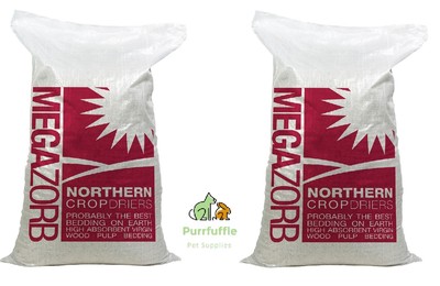 2x 85L MEGAZORB ABSORBENT BEDDING HORSE POULTRY RABBIT GUINEA SMALL ...