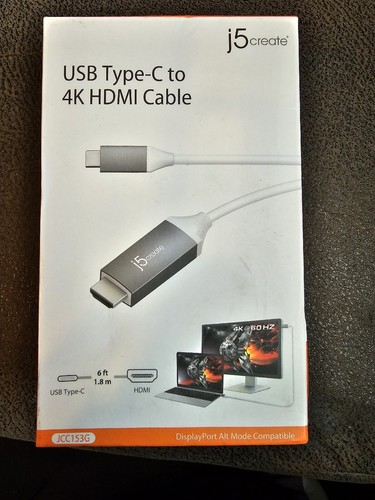 J5 Create USB Type-C to 4K HDMI Cable 6'! New! | eBay