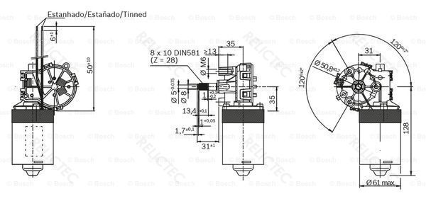 Windscreen Wiper Motor Bosch F 006 B20 092 for sale online | eBay