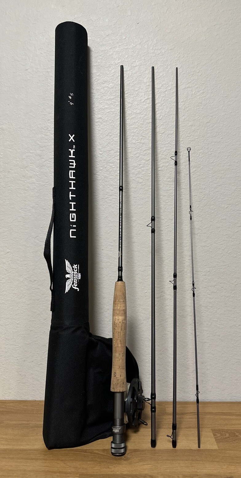Fenwick NightHawk X Fly Outfit - Rod, Reel, Line Open Box | eBay
