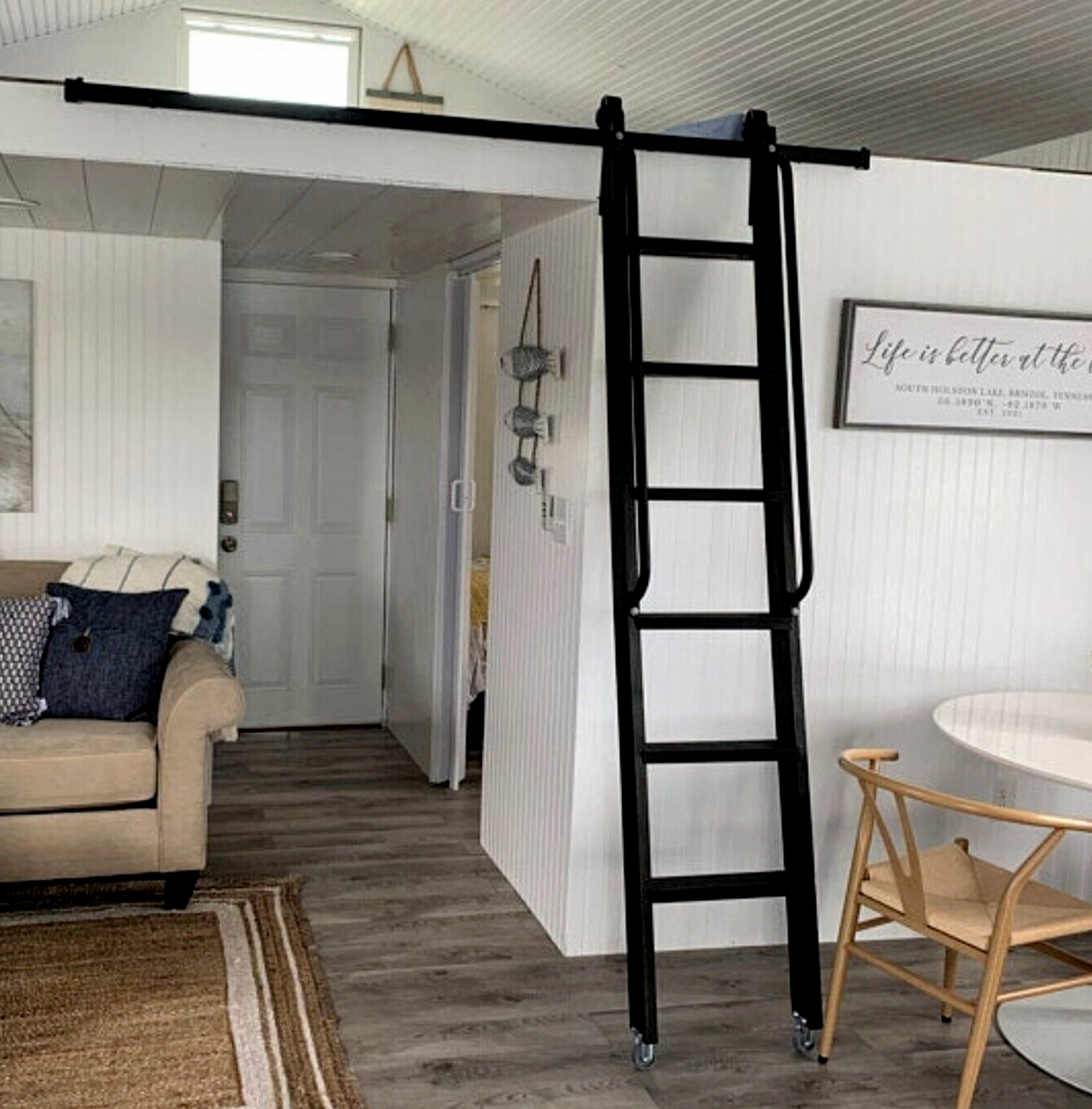 Rolling Library Ladders For Lofts Loft Ladders Loft Living Room 62