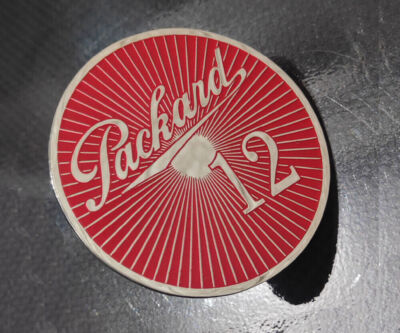 Vintage Packard Super 12 Radiator Grill Brass Chrome Badge | eBay Australia