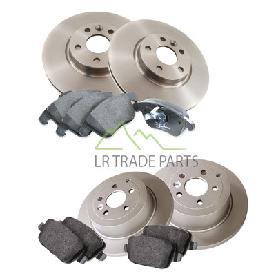 LAND ROVER FREELANDER 2 BRAKE KIT FRONT & REAR DISCS PADS FULL SET 2.2 ...