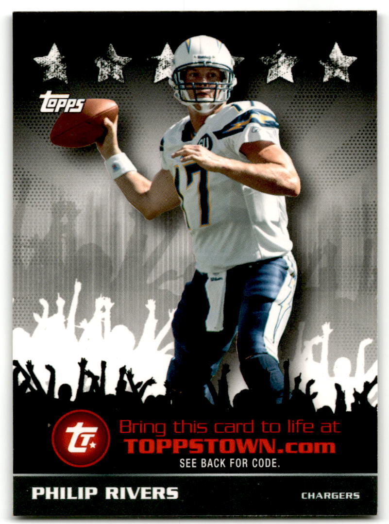 2009 Topps Football #TTT8 Phillip Rivers ToppsTown Silver | eBay