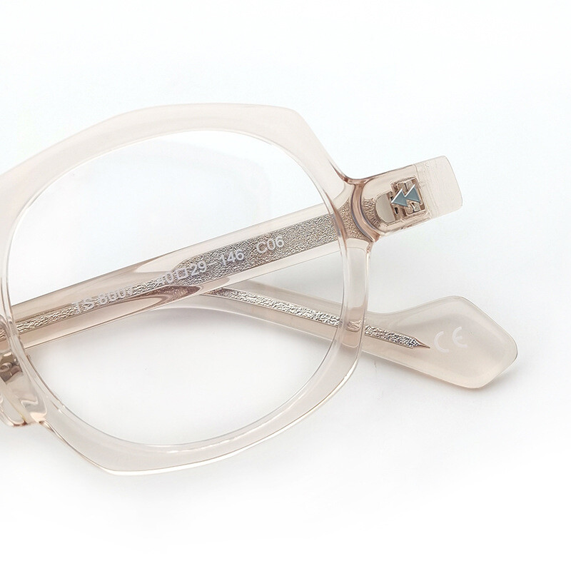 Square Strong Plastic Glasses Frame Small Narrow Lenses Adjustable Nose ...