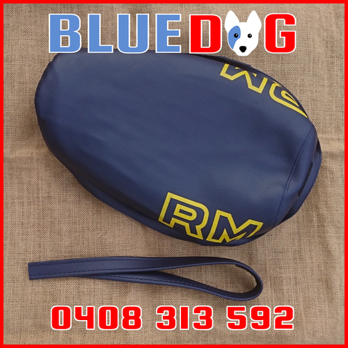 SUZUKI RM50 RM60 1981 81 82 83 D/ BLUE Seat Cover And Strap **Aust ...