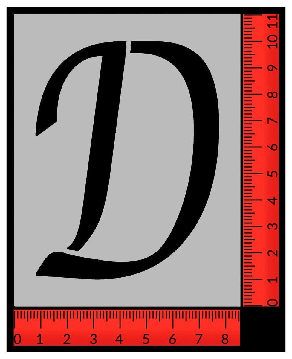 Letter D In Calligraphy