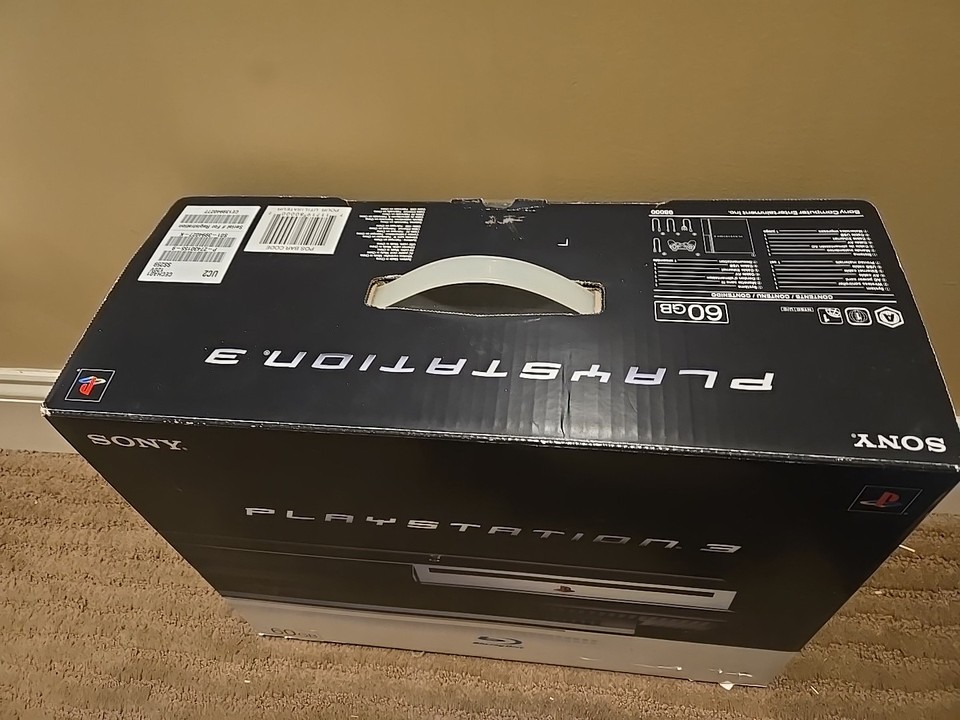 BOX ONLY PS3 cecha01 60gb Backwards Compatible Console BOX AND INSERTS ...