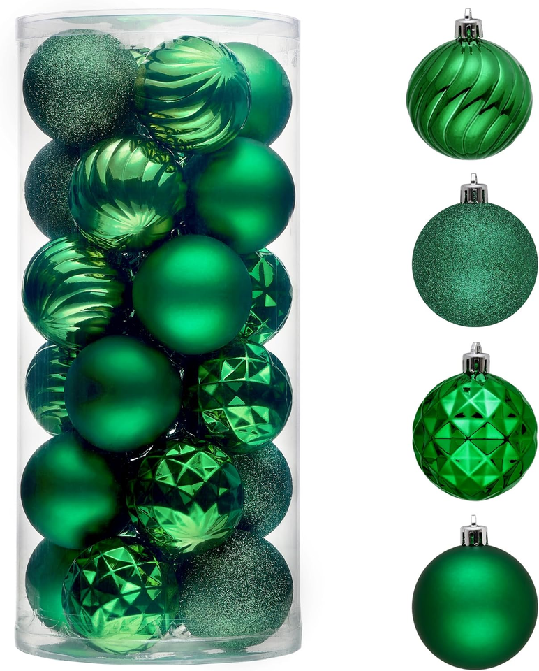 Christmas Tree Decorations Ornament Set for Fall Halloween Decor, 24Ct ...