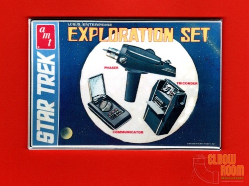 AMT Star Trek Exploration Set model kit box art 2x3" fridge/locker ...