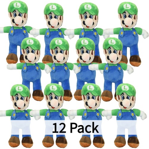 Super Mario Bros Luigi Stuffed Plush Doll Toy 8 Inch - 12 Pack | eBay