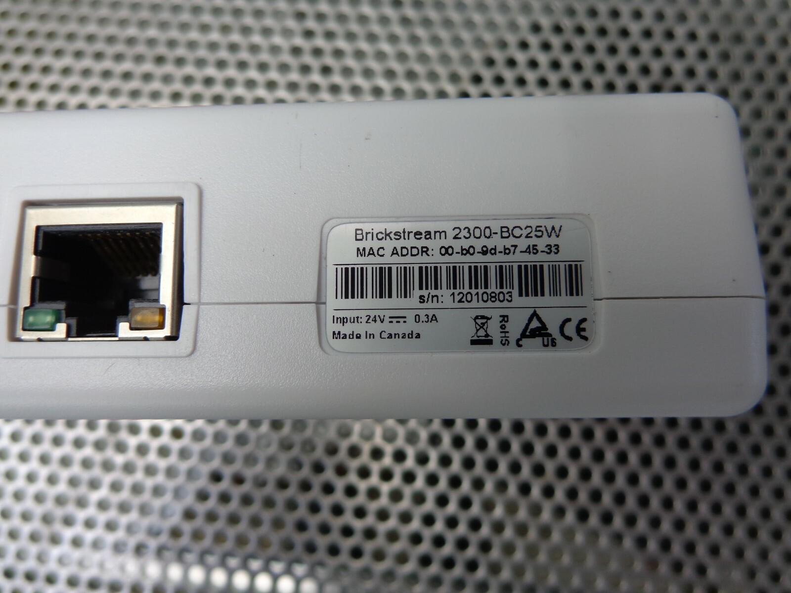 FLIR Brickstream People Counting Tracking Sensor Camera 2300-BC25W ...