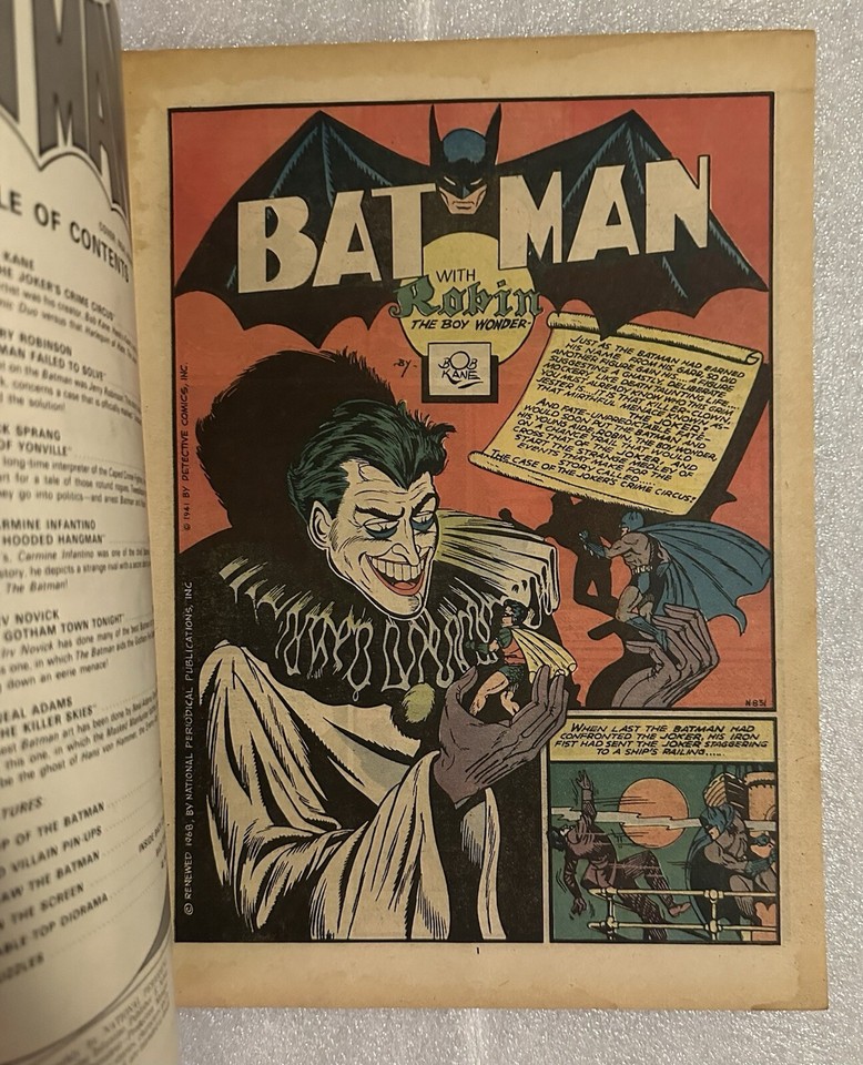 Batman Limited Collectors Edition C-25 G Neal Adams Treasury Sized DC ...