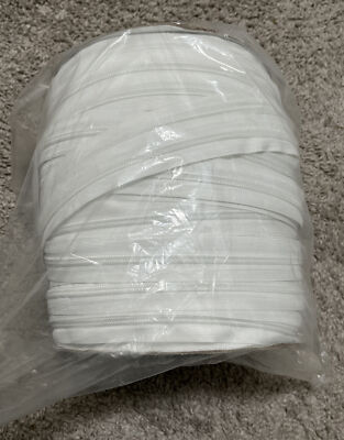 Upholstery Zipper 200m/218 Yard Roll #7 Nylon White-fire Retardant ...