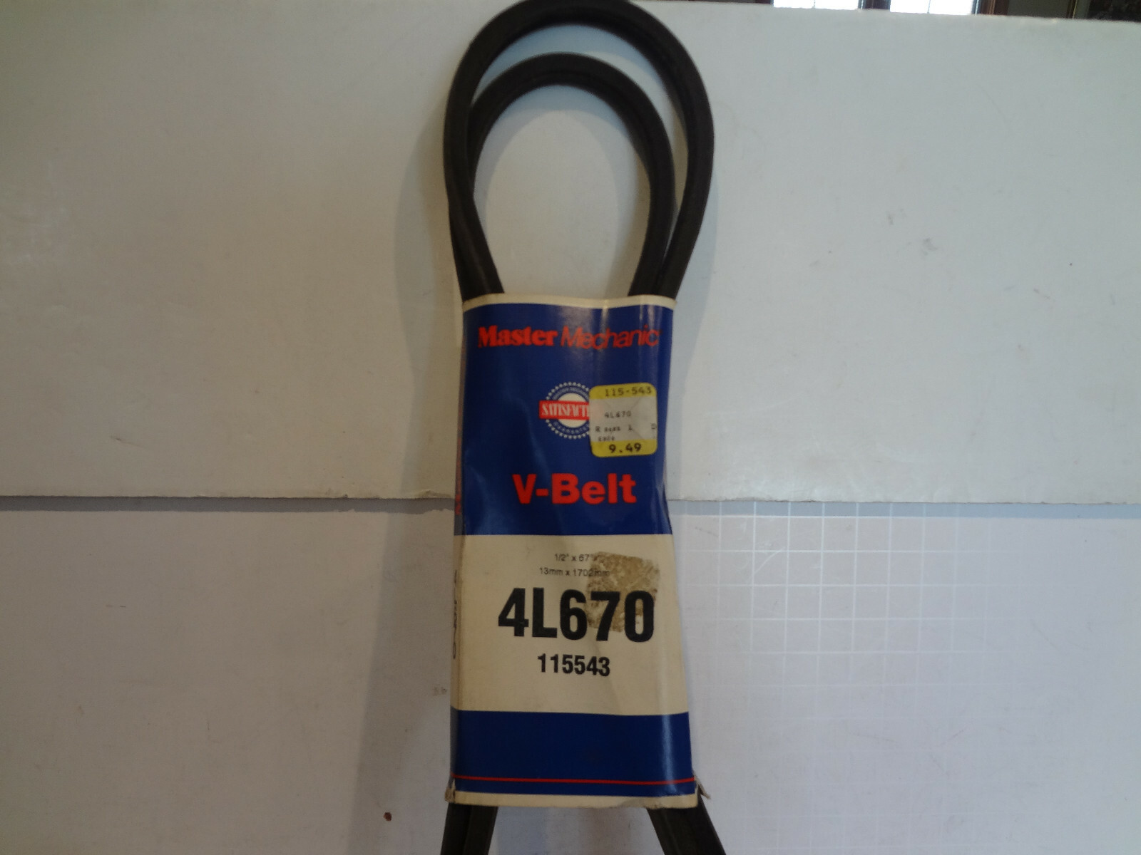 Master Mechanic V-Belt 115543 1/2" x 67" 4L670 | eBay
