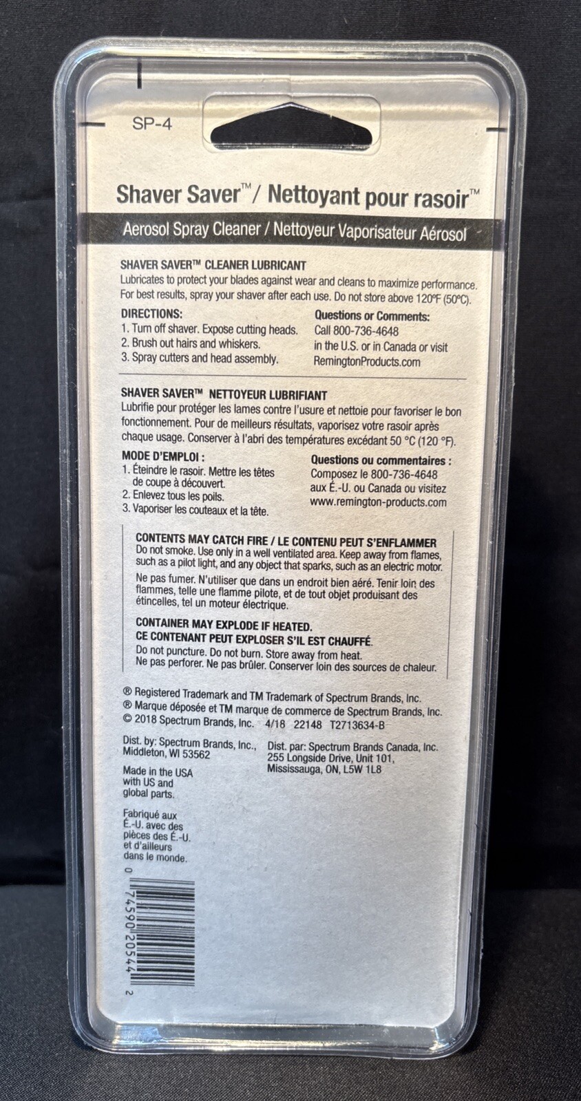 REMINGTON SP-4 Shaver Saver Cleaner & Lubricant Spray 3.8 Oz Sealed | eBay