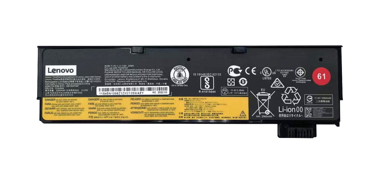 Genuine SB10K97581 Battery for Lenovo ThinkPad T470 Series for sale ...