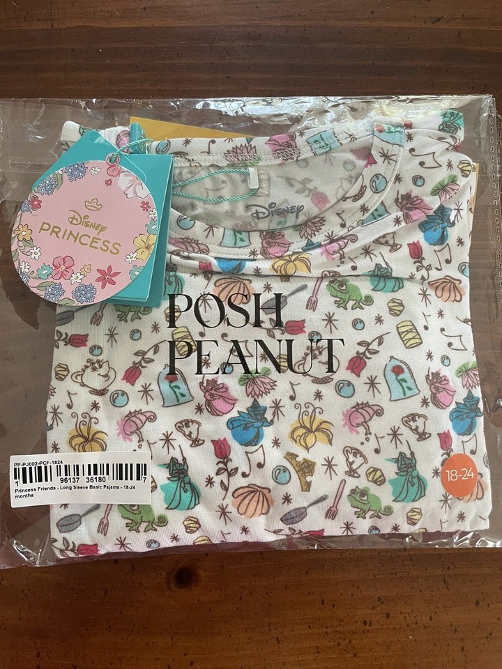 Posh Peanut Disney Princess Friends - Long Sleeve Pajama - 18-24 monthS ...