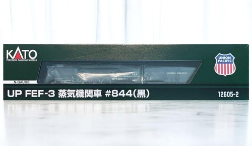 Kato 12605-2 N Gauge UP FEF-3 #844 Railroad US Steam Locomotive Model ...