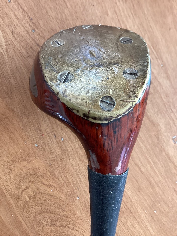 Antique Hickory Wood Shaft AJ Reach 15* Long & Heavy Spoon Golf Club | eBay