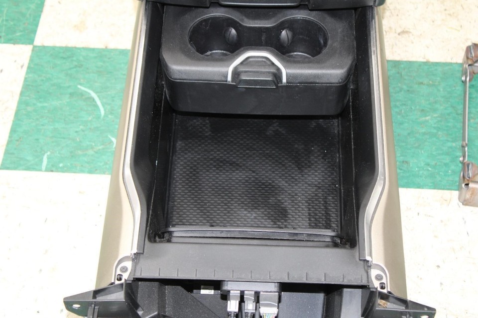 19-24 RAM Laramie Black Leather Floor Center Console Storage Bin W ...