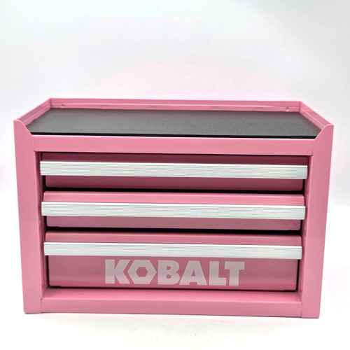 NEW Kobalt Mini-Base 3-Drawer Pink Steel Tool /Jewelry Box -VIRAL -HARD ...