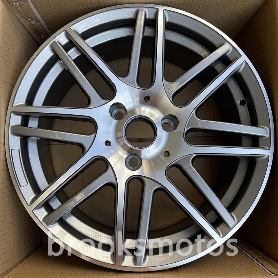 17" B STYLE MACHINED FACE WHEELS RIMS FITS FOR SMART FORTWO 3X112 SET ...