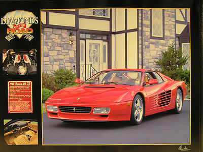 1993 Ferrari 512 TR Poster 18 x 24 in DIGITAL PHOTOGRAPHY w FREE ...