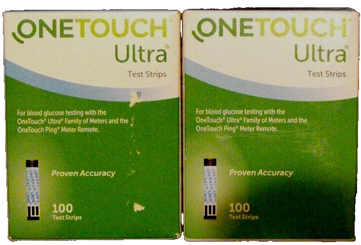200 ONE TOUCH ULTRA TEST TRIPS 2 BOXES OF 100 EXP 6-30-2024 | eBay